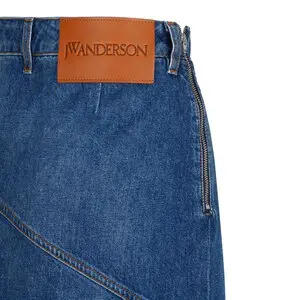 J.W.ANDERSON Twisted Denim Mini Skirt