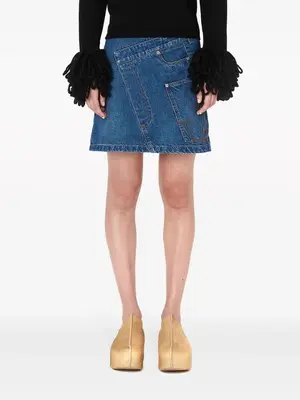 J.W.ANDERSON Twisted Denim Mini Skirt