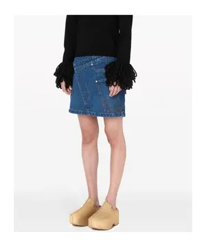 J.W.ANDERSON Twisted Denim Mini Skirt