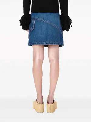 J.W.ANDERSON Twisted Denim Mini Skirt