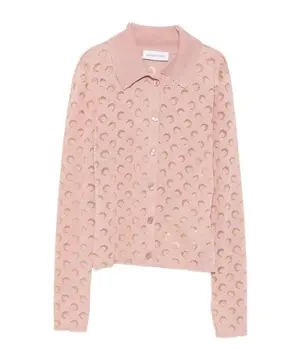 MARINE SERRE All Over Moon Pattern Cardigan - No