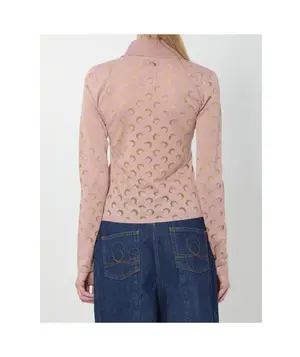 MARINE SERRE All Over Moon Pattern Cardigan