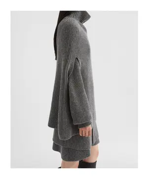 JIL SANDER Midweight High-neck Cape With Arm Slits - Koala