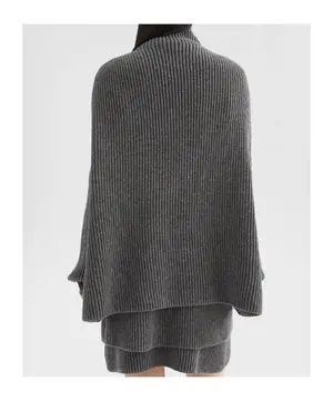 JIL SANDER Midweight High-neck Cape With Arm Slits - Koala