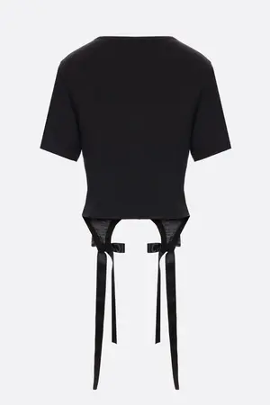 Simone Rocha Bow Detailed Crewneck T-shirt - Black
