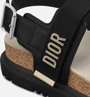 Dior Round Toe Flat Sandals