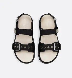 Dior Round Toe Flat Sandals