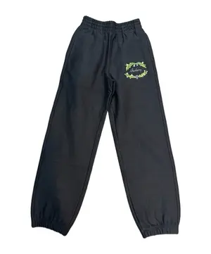 Burberry Logo Embroidered Track Pants - Black