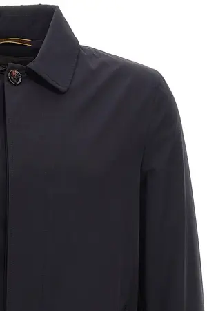 MOORER Vittor-kn Jacket With Adjustable Cuffs And Vented Back - Blue