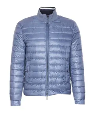 Herno Quilted Zip-up Down Jacket - Blue