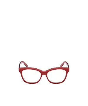 Moncler Square Frame Eyeglasses - Red