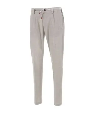 Eleventy Tailored Drawstring Pants - Gray