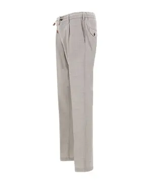 Eleventy Tailored Drawstring Pants - Gray