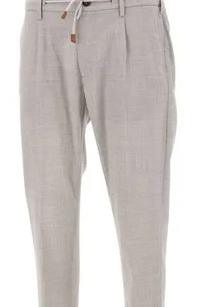 Eleventy Tailored Drawstring Pants - Gray