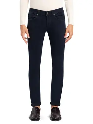 DONDUP Slim-fit Rolled-up Hem Trousers