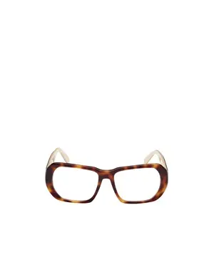 Moncler Rectangle Frame Glasses - Brown