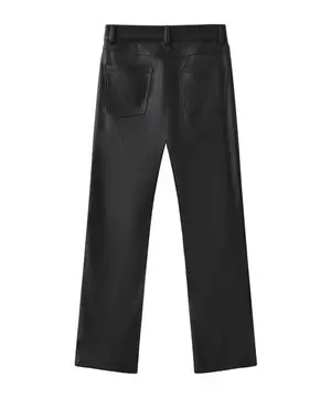 Marissa Chiara Belt Loop Leather Pants
