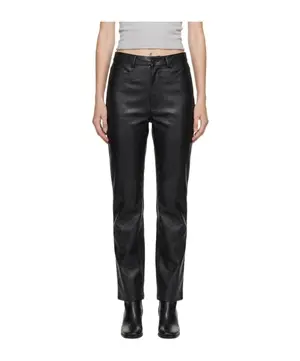 Marissa Chiara Belt Loop Leather Pants