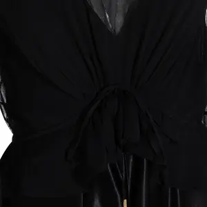 Alberta Ferretti Ruched V-neck Dress