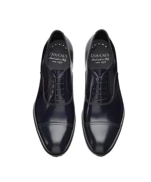 DOUCAL'S Round Toe Oxford Shoes - Blue