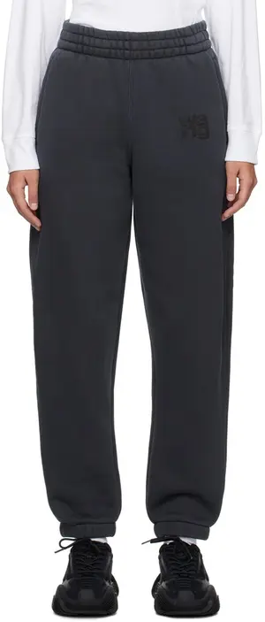 Alexander Wang Puff Logo Sweatpants - Gray