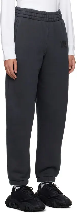 Alexander Wang Puff Logo Sweatpants - Gray