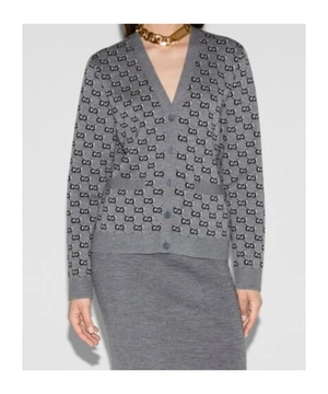 Gucci Gg Shadow Jacquard Cardigan