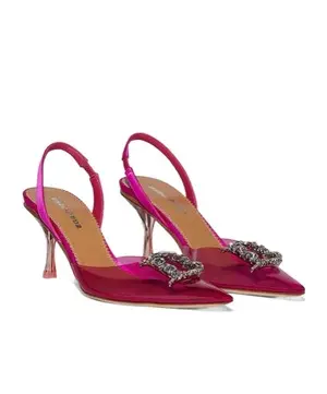 Dsquared2 Embellished Pointed Toe Slingback Pumps