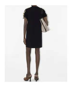 Burberry Logo Embroidered Crewneck T-shirt Dress
