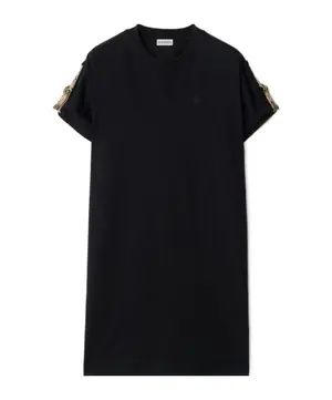Burberry Logo Embroidered Crewneck T-shirt Dress