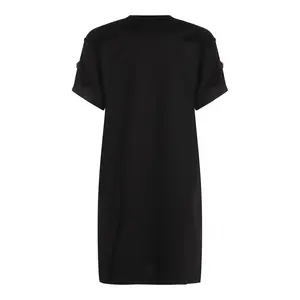 Burberry Logo Embroidered Crewneck T-shirt Dress