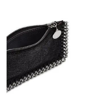 Stella McCartney Falabella Chain Embellished Cardholder - Black