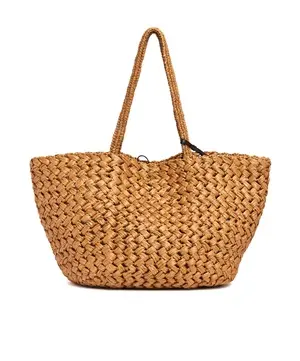 THE ROW Large Estelle Woven Tote Bag - Beige