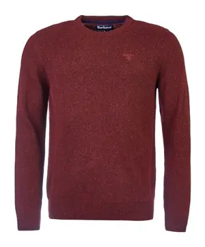Barbour Tisbury Crewneck Knit Jumper - Red