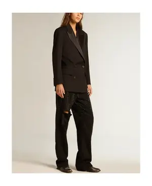 GOLDEN GOOSE Peak Lapel Double-breasted Tailored Blazer
