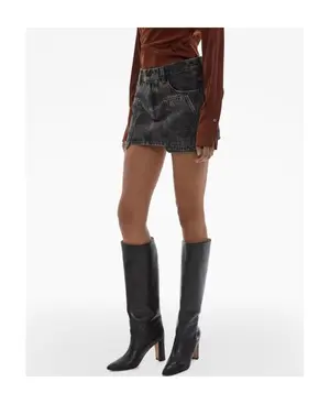 Helmut Lang Carpenter Denim Mini Skirt