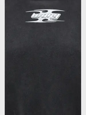 Alexander Wang Blade Logo Embossed Hoodie - Grey