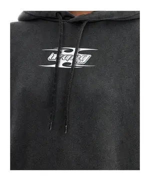 Alexander Wang Blade Logo Embossed Hoodie - Grey