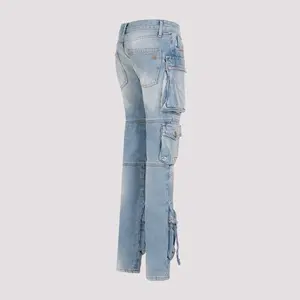 Attico Essie Cargo Jeans - Gray