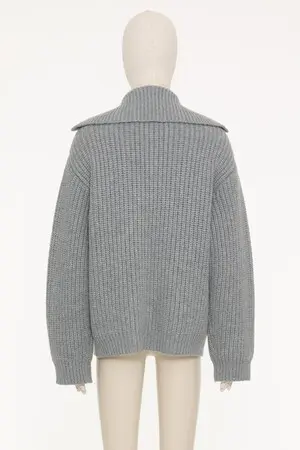 Valentino Garavani V-neck Long-sleeved Jumper - Gray