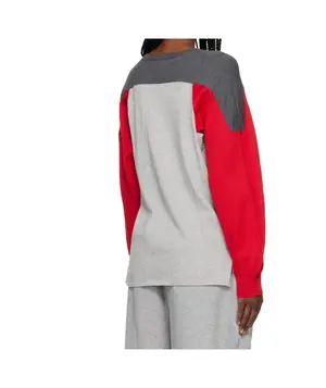 STEFAN COOKE Ribbed Intarsia Hem Sweater