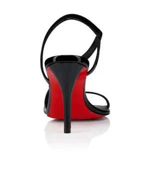 CHRISTIAN LOUBOUTIN Rosa Z Open Toe Sandals - Black
