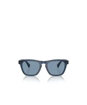 Oliver Spencer R-3 Square-frame Sunglasses - Blue Ash