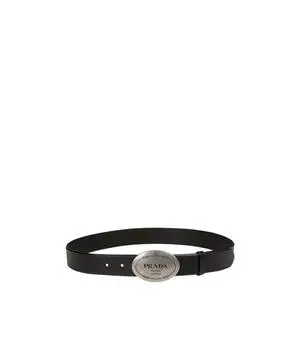 Prada Logo Belt - Black