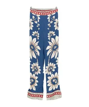Farm Rio Luna Floral Wide Leg Pants