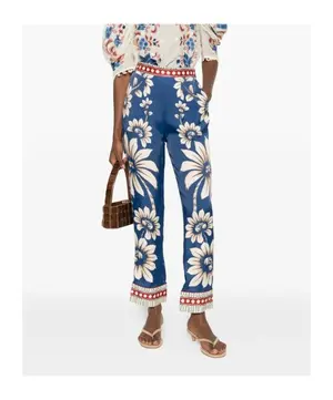 Farm Rio Luna Floral Wide Leg Pants