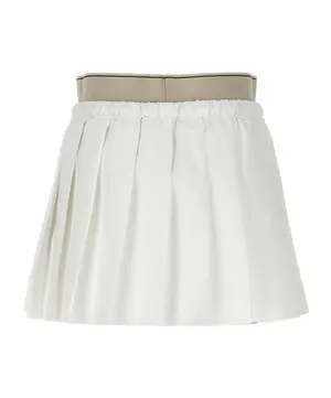 Brunello Cucinelli Pleated Mini Skirt