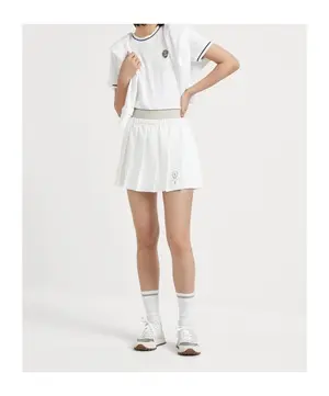 Brunello Cucinelli Pleated Mini Skirt
