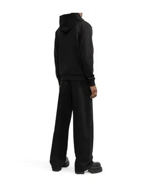 Balmain Cotton Printed Logo Hoodie - Black