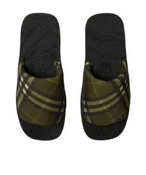 Burberry Check Trek Slides - Black